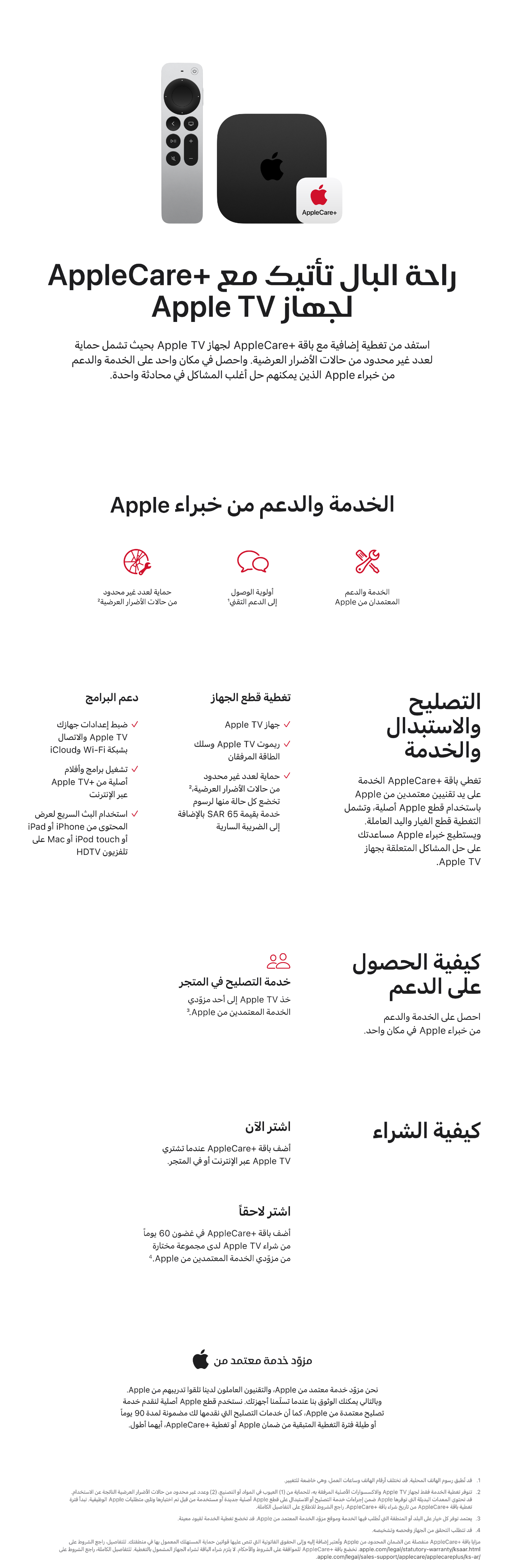 Apple Care Plus Apple TV